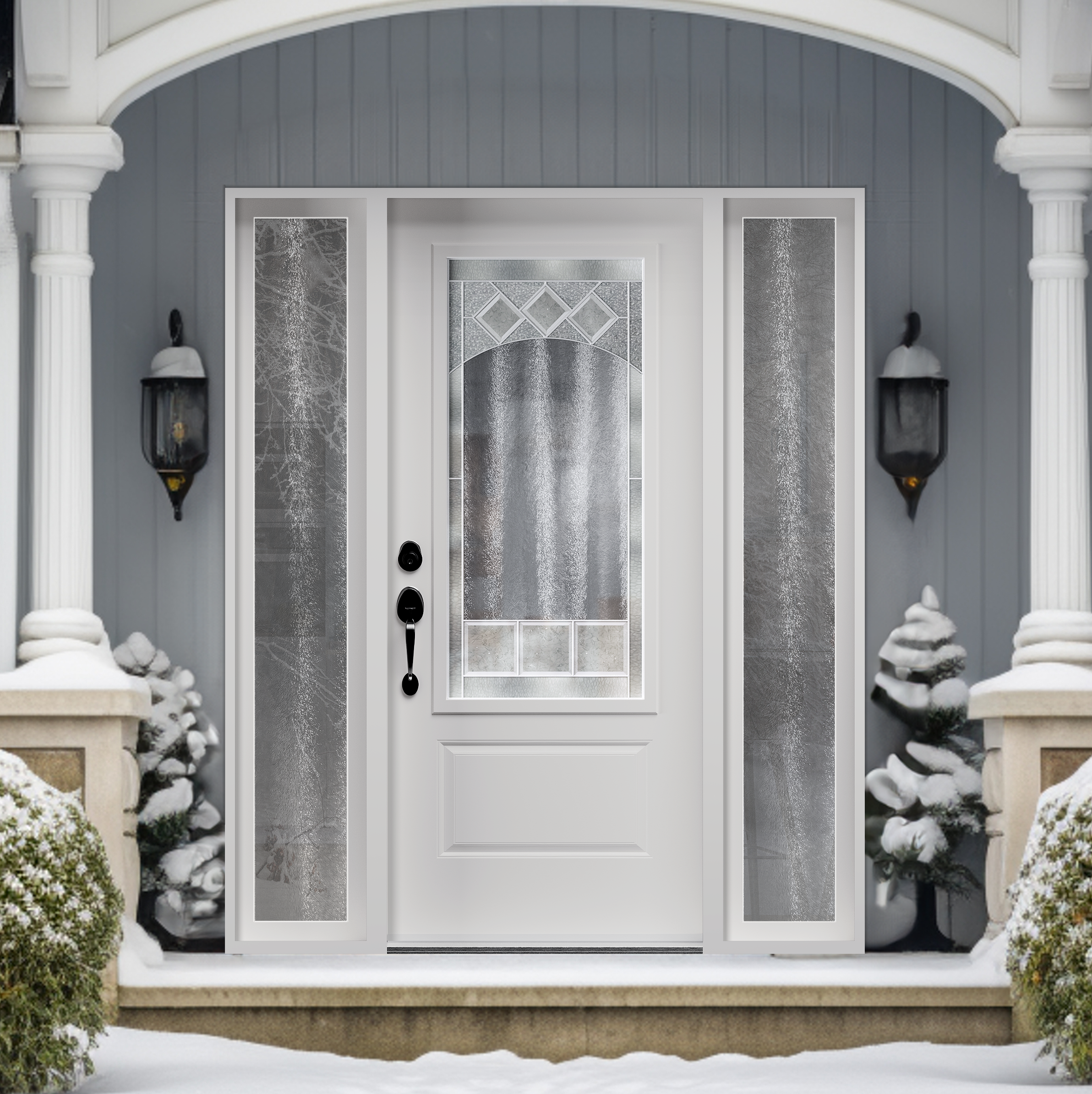 Custom Simple Door with 2 sidelights – Rénooo